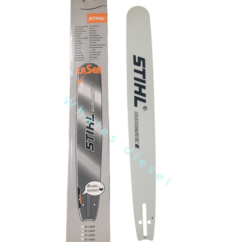 Jual GUIDE BAR CHAINSAW STIHL LASER 22 INCH ORIGINALL | Shopee Indonesia
