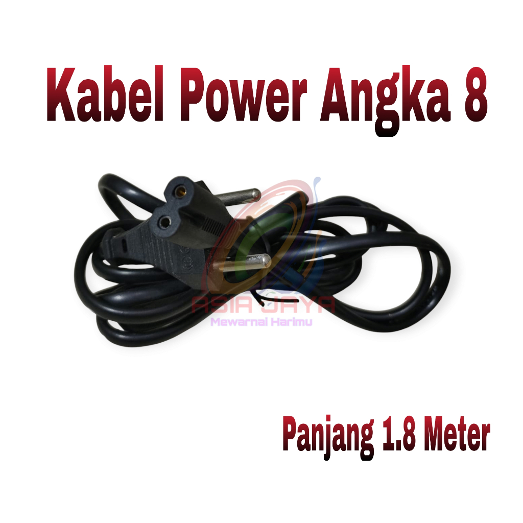 Jual Kabel Power Angka 8 Panjang 1.8 Meter | Shopee Indonesia