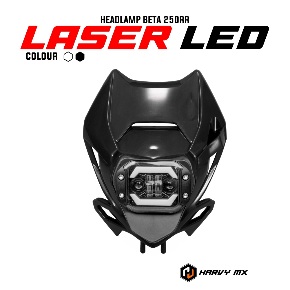 Jual HARVYMX Headlamp Beta 250 RR Laser Led | Shopee Indonesia