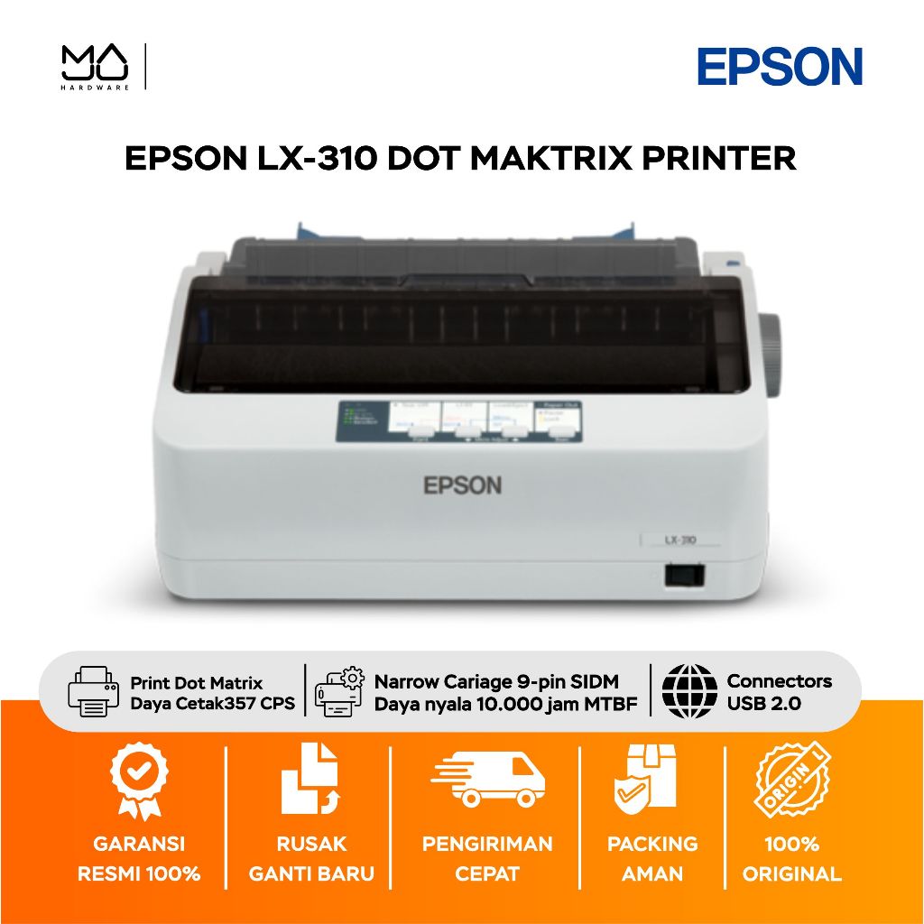 Jual Printer Epson LX-310 Dot Matrix Printer - Garansi Resmi | Shopee ...