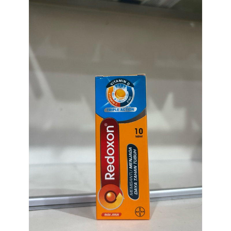 Jual Redoxon Rasa Jeruk Triple Action isi 10 Tablet | Shopee Indonesia