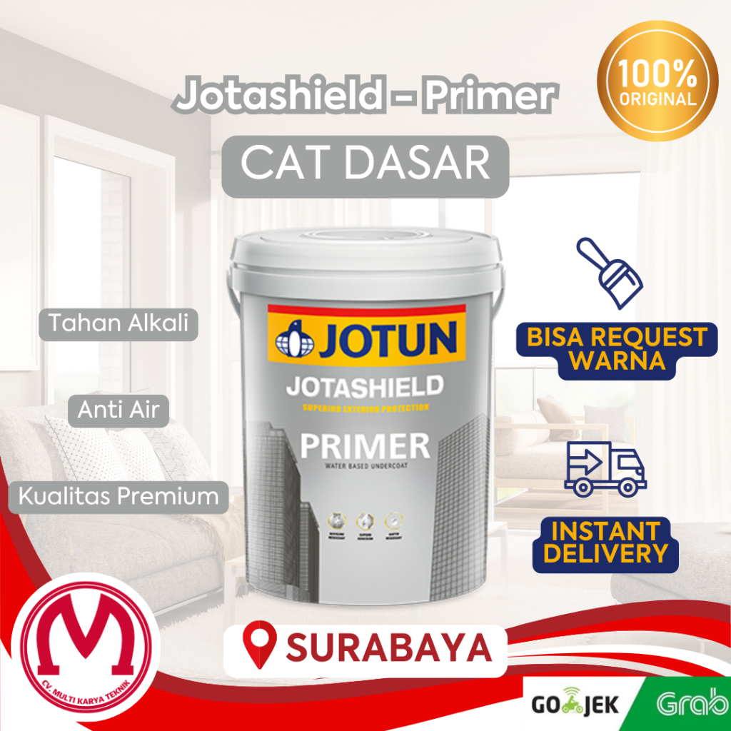 Jual Cat Primer Jotun Jotashield Primer Cat Dasar Tembok 2,5L warna ...