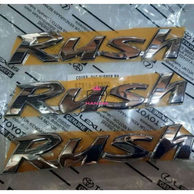 Jual EMBLEM TULISAN LOGO MEREK TOYOTA RUSH(2007-2017) DAN RUSH(2018 ...