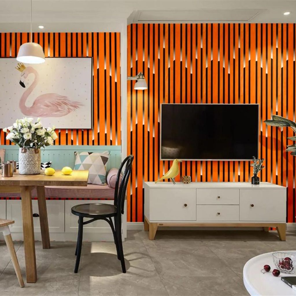 Jual Wallpaper Dinding Motif Garis Panel 3D Modern | Shopee Indonesia
