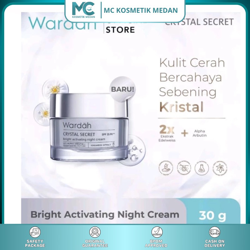 Jual WARDAH CRYSTAL SECRET DAY & NIGHT MOISTURIZER | Shopee Indonesia