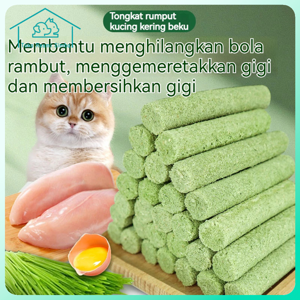 Jual Cat Grass Stick Snack Rumput Kucing Catnip Ayam Minyak Ikan ...