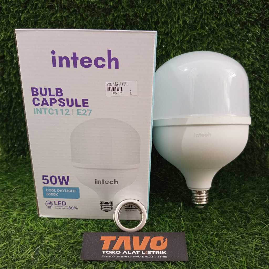 Jual BOHLAM LAMPU LED INTECH 50W INTC112 CAHAYA PUTIH MODEL CAPSUL | Shopee Indonesia