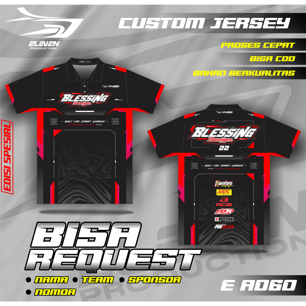 Jual JERSEY RACING kaos baju jersey racing custom full printing jersey ...