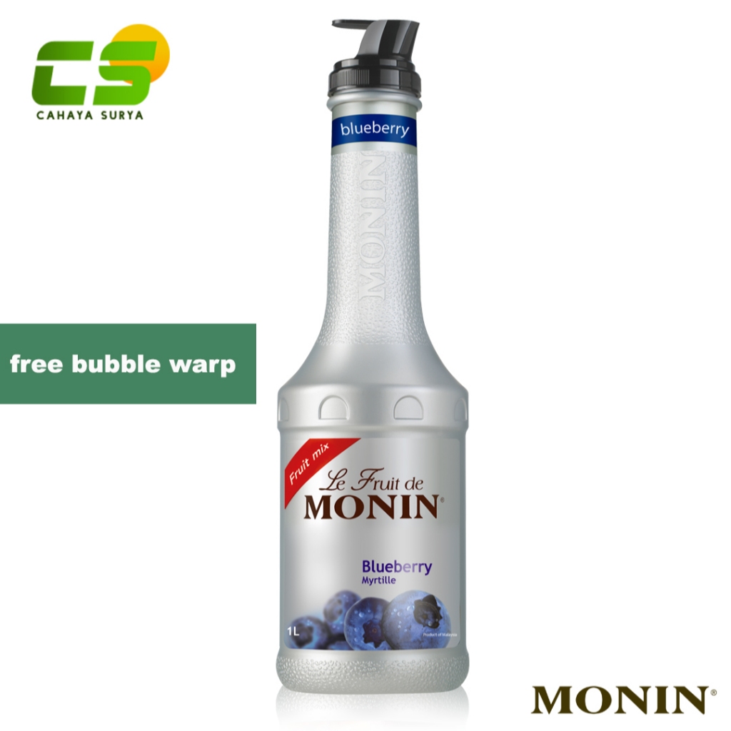 Jual Monin Fruit Mix/Puree - Blueberry Puree 1000 ml | Shopee Indonesia