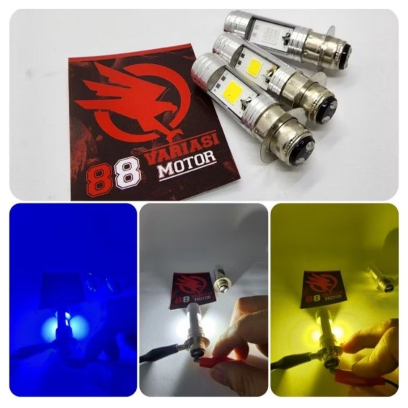 Jual Lampu LED Bebek Matic AC DC H6 - Lampu Depan Bebek Matic Super Terang | Shopee Indonesia