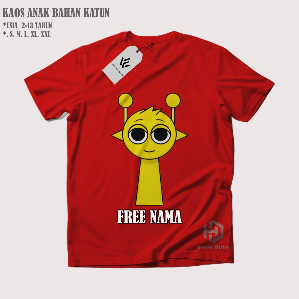 Jual BAJU SPRUNGKI FREE NAMA - KAOS SPRUNKI INCREDIBOX KARAKTER KUNING ...