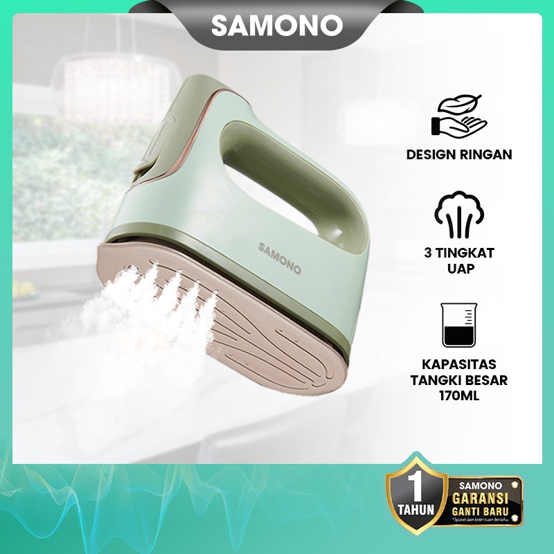 Jual Samono Alat Uap Pakaian 1000 Watt Setrika Basah Dan Setrika Kering ...