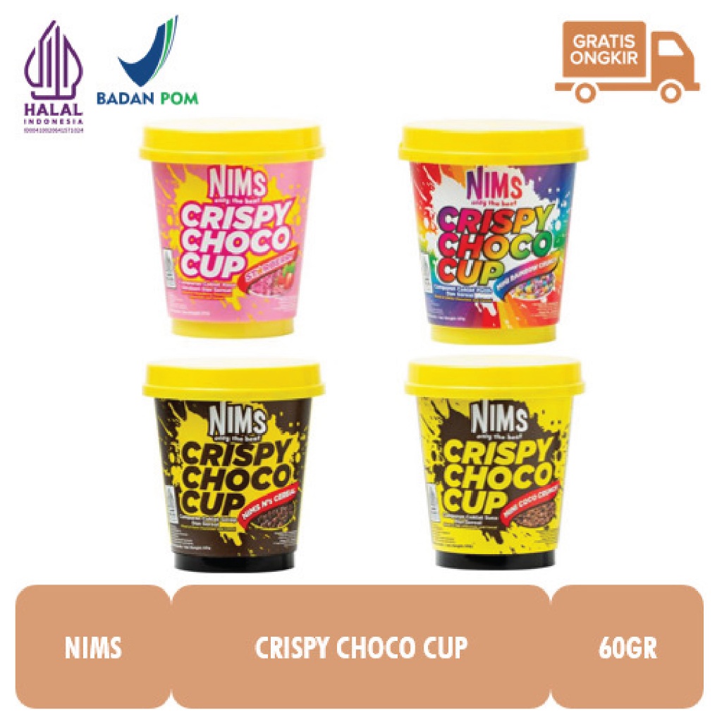 Jual NIMS Crispy Choco Cup 60GR | Shopee Indonesia