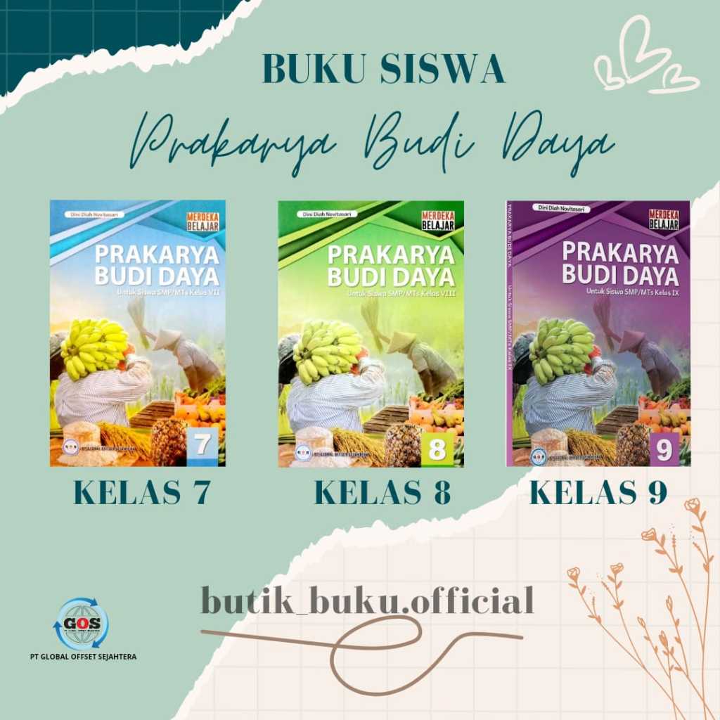 Jual BUKU SISWA PRAKARYA BUDI DAYA KELAS 7,8,9 KURIKULUM PENGGERAK-MERDEKA SMP/MTS(PENERBIT:GOS ...