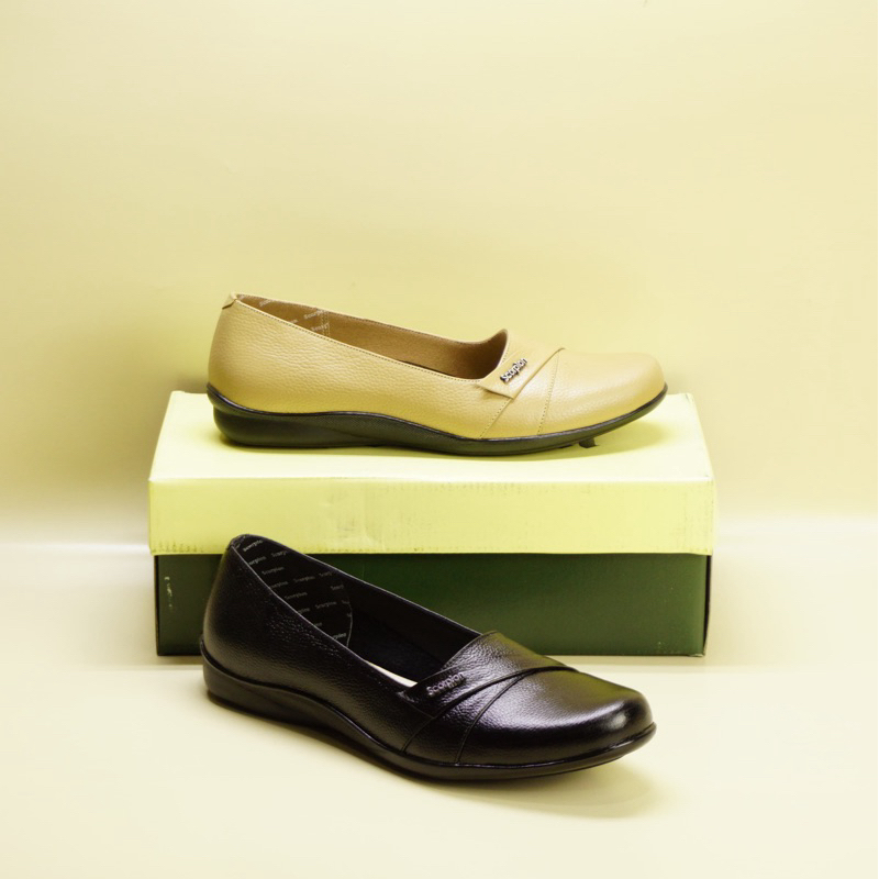 Jual SCORPION 6303 , Sepatu Pantofel Wanita 100% Asli Kulit | Shopee ...