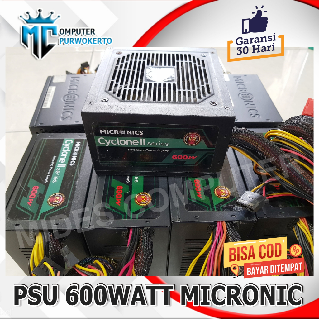Jual PSU Power Supply 600W Watt Pure Merk Bagus | Shopee Indonesia
