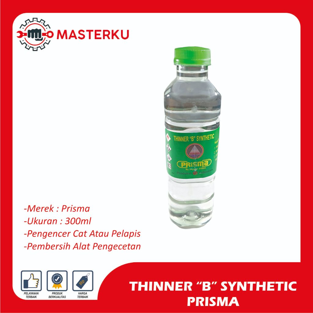 Jual THINNER PRISMA "B" SYNTHETIC/THINNER BOTOL/THINNER PRISMA BOTOL/THINNER PENGENCER CAT ...