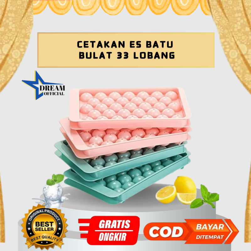 Jual Cetakan Es Batu ada dua macan/Model Bulat 33 (JUMBO & MINI) round ...