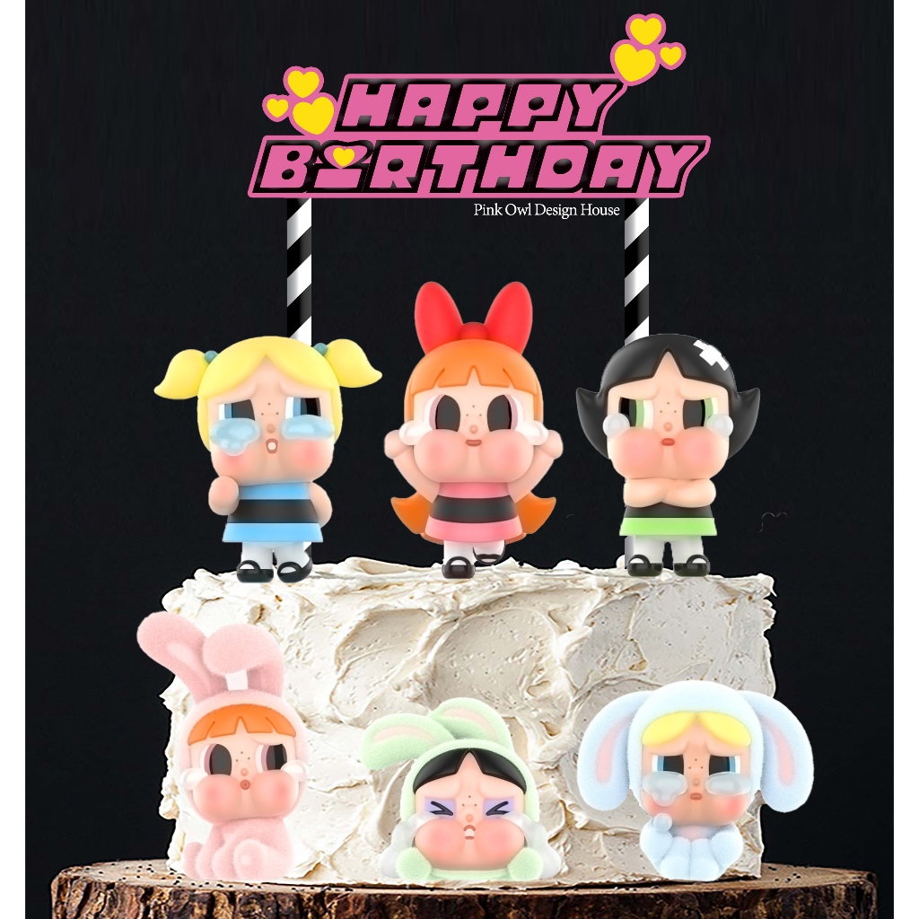 Jual Cry baby Power Puff Girl Hiasan Kue | Cake topper | Shopee Indonesia