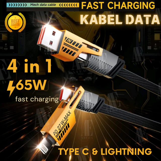 Jual New!! KD KABEL DATA 4 IN 1 FAST DATA CABLE ' CABLE PENGISIAN DAYA ...