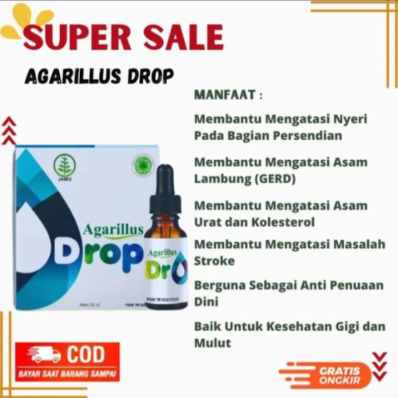 Jual produk herbal agarilus drop original. | Shopee Indonesia