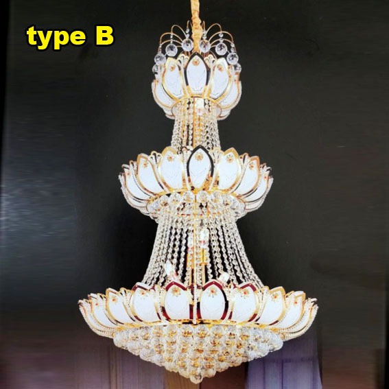 Jual Lampu Hias Gantung premium Frame Crystal original void Lobby ...