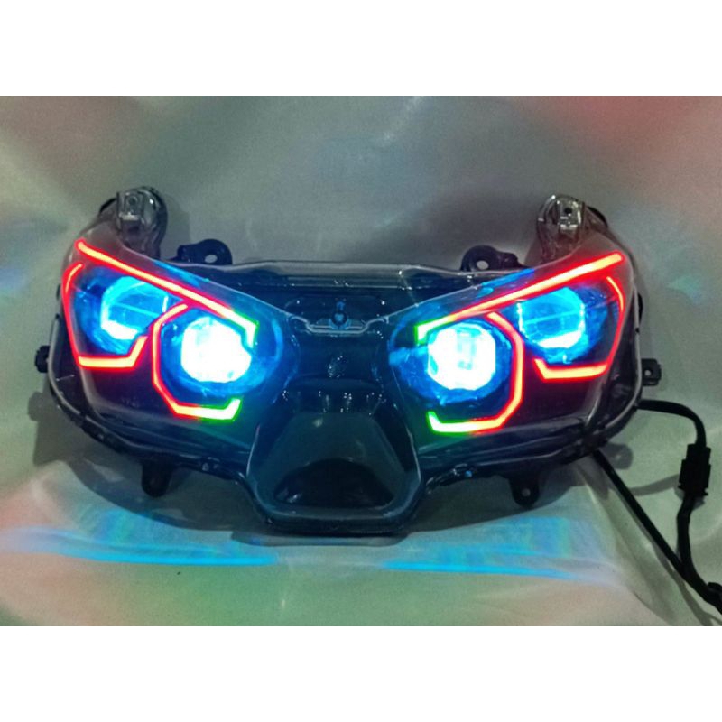 Jual LAMPU DEPAN XMAX LAMPU BILED XMAX OLD 1 PAKET PNP BILED AES BILED ...