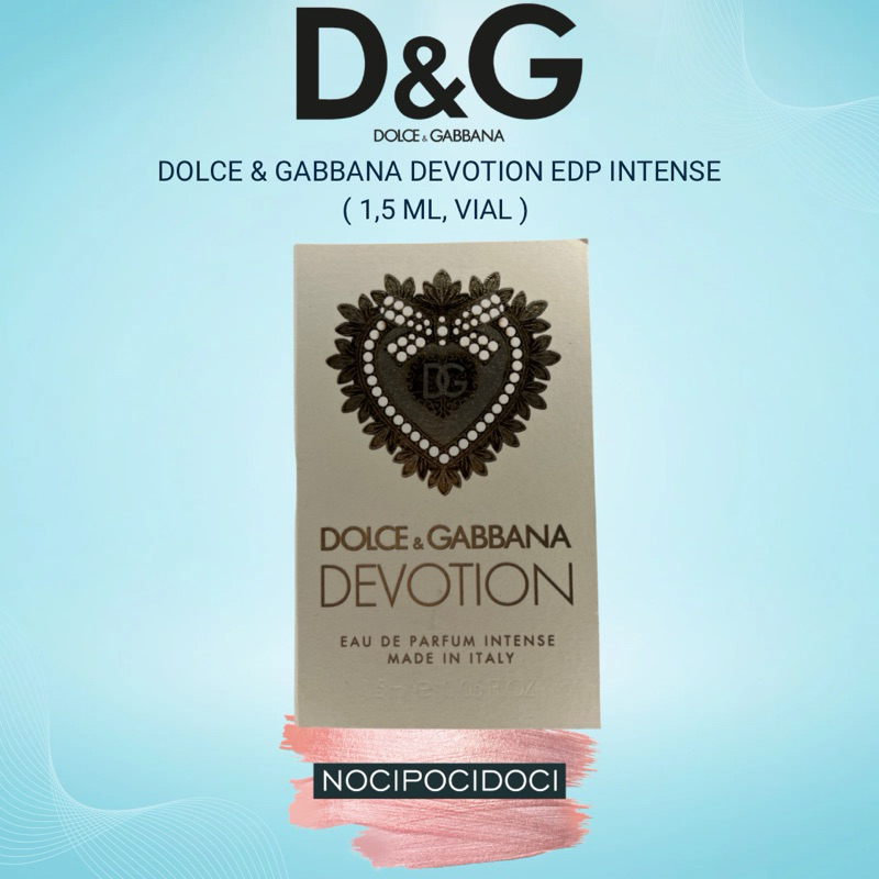 Jual Dolce & Gabbana D&G Devotion EDP Intense ( 1,5 mL, Vial ) | Shopee ...