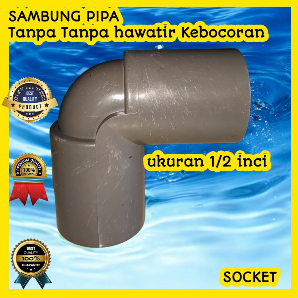 Jual sambungan pipa peralon pvc keni ukuran 1/2 inci/Keni PVC grosir ...