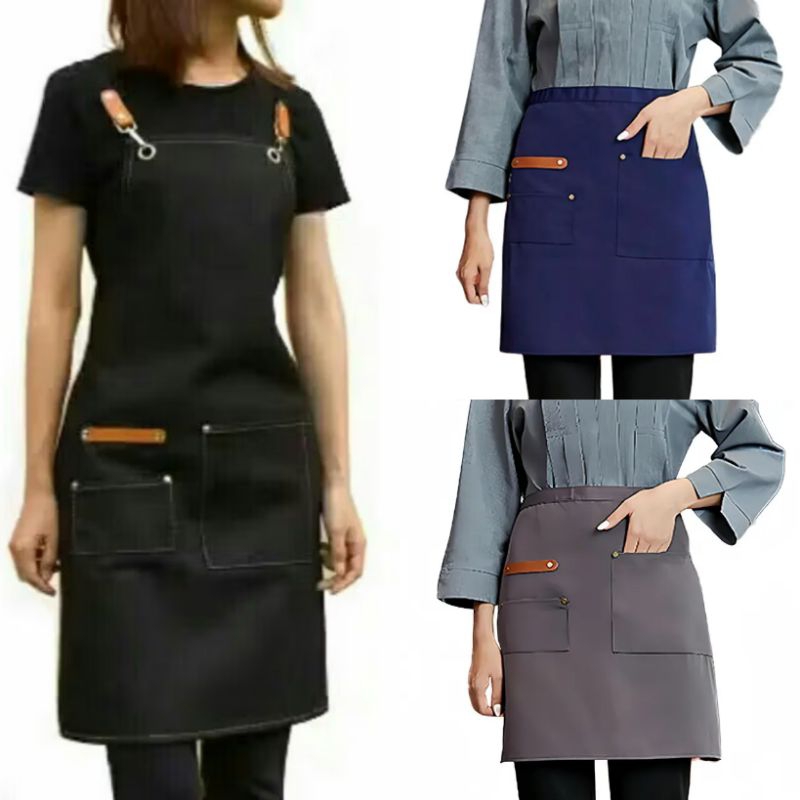 Jual Apron pinggang apron half, apron pul pelayan restoran, caffe ...