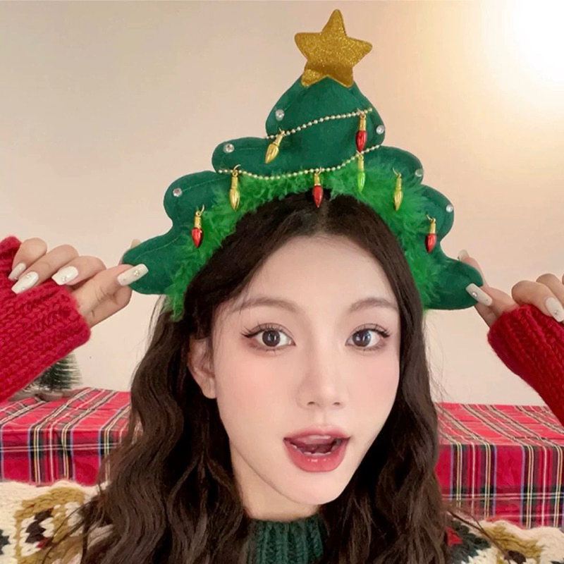 Jual Bando Pohon Natal Premium Aksesoris Rambut Christmas Tree | Shopee ...