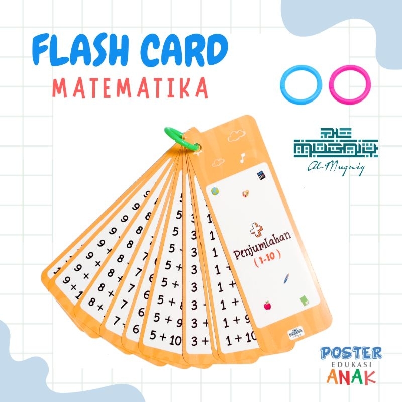 Jual Flashcard Matematika - Berhitung Anak SD (Penjumlahan, Pengurangan ...