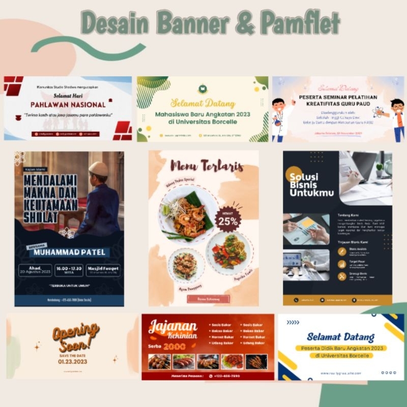 Jual Jasa Desain Banner, Pamflet/Poster | Shopee Indonesia