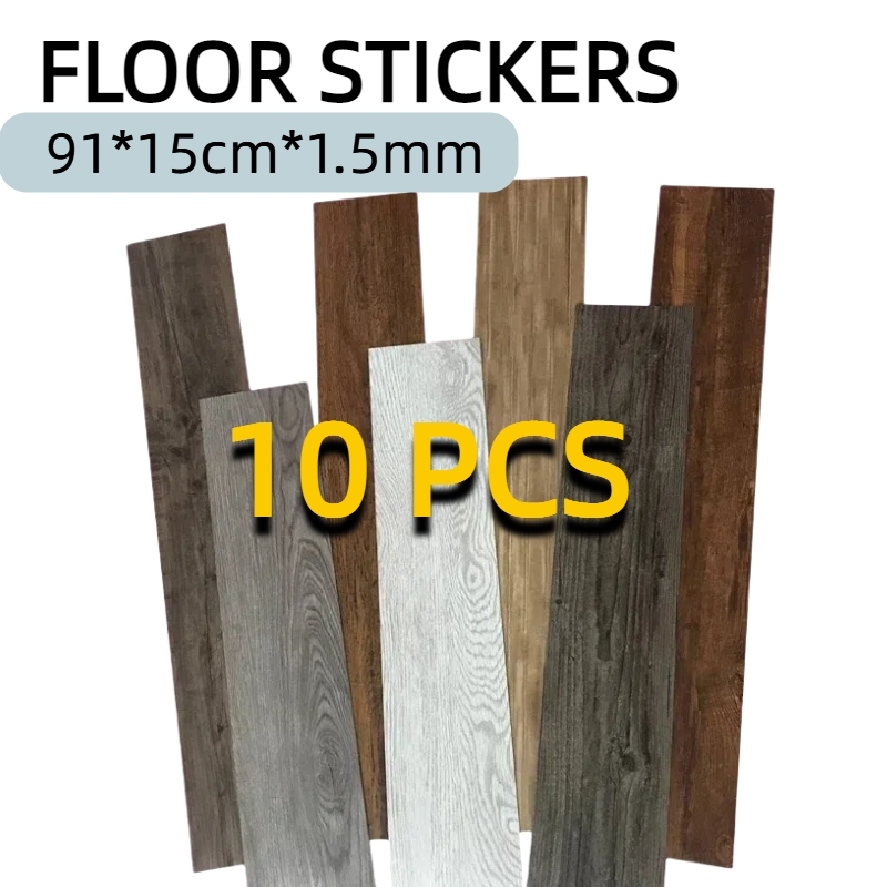 Jual [COD] 10PCS Stiker Lantai Kayu 90*15CM/Self Adhesive Floor ...