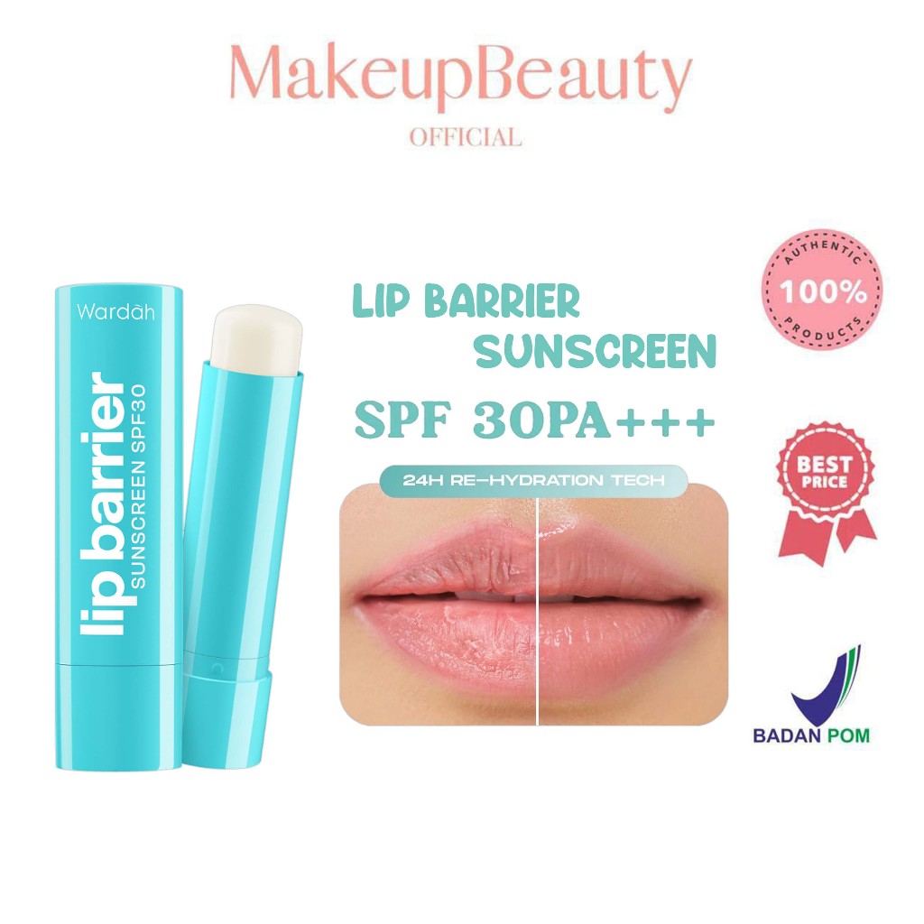 Jual WARDAH Lip Barrier Sunscreen SPF 30 PA+++ - Pelembab Bibir 24 Jam | Shopee Indonesia