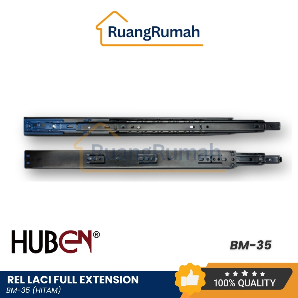 Jual Rel Laci Double Track Slow Motion Huben BM-35mm Ball Bearing Full ...