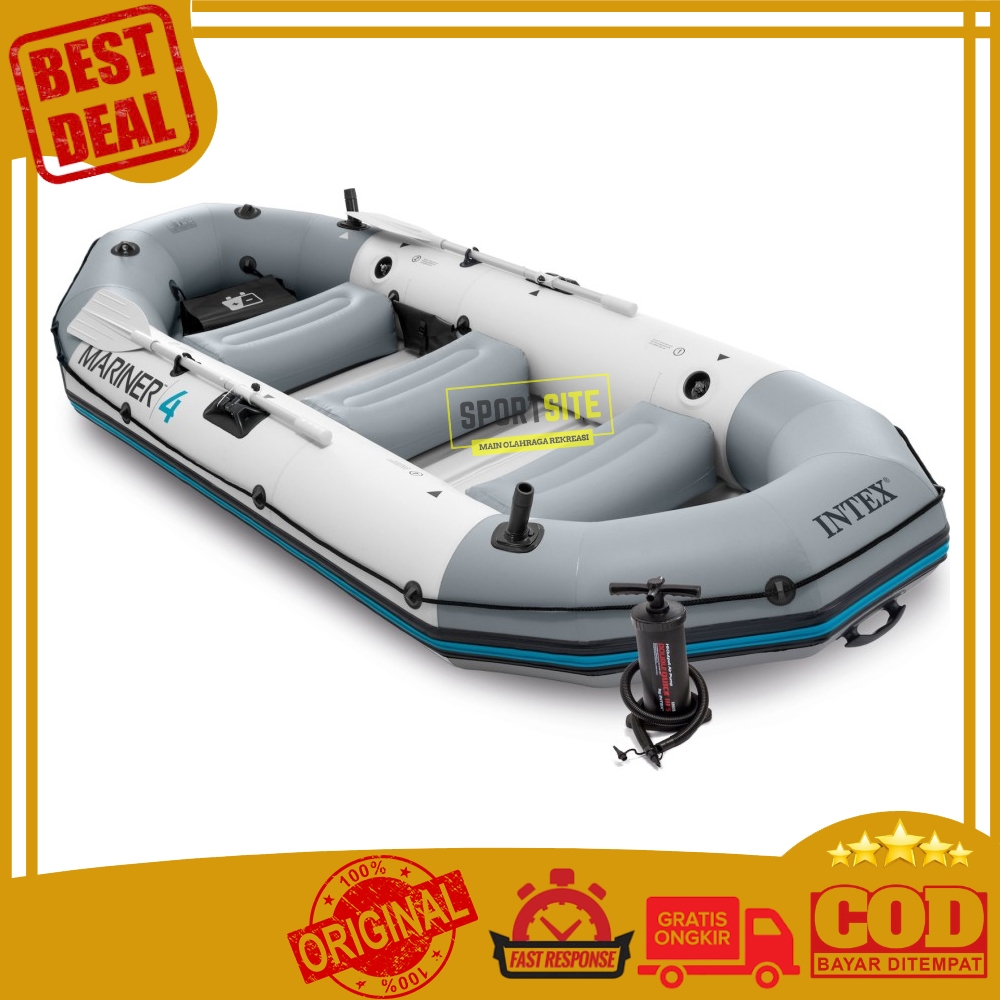 Jual Intex Mariner 4 Set Kapal Perahu Karet Renang Dewasa Inflatable ...