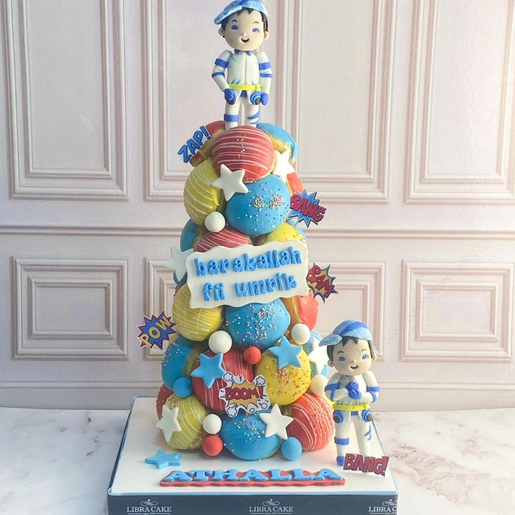 Jual Donat/Donat Ulang Tahun/Donat Tower Tem Boboiboy/Donat Birthday ...