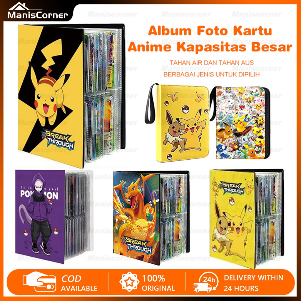 Jual Album Kartu Pokemon Buku Kartu Anime 400PCS Buku Album Kartu ...