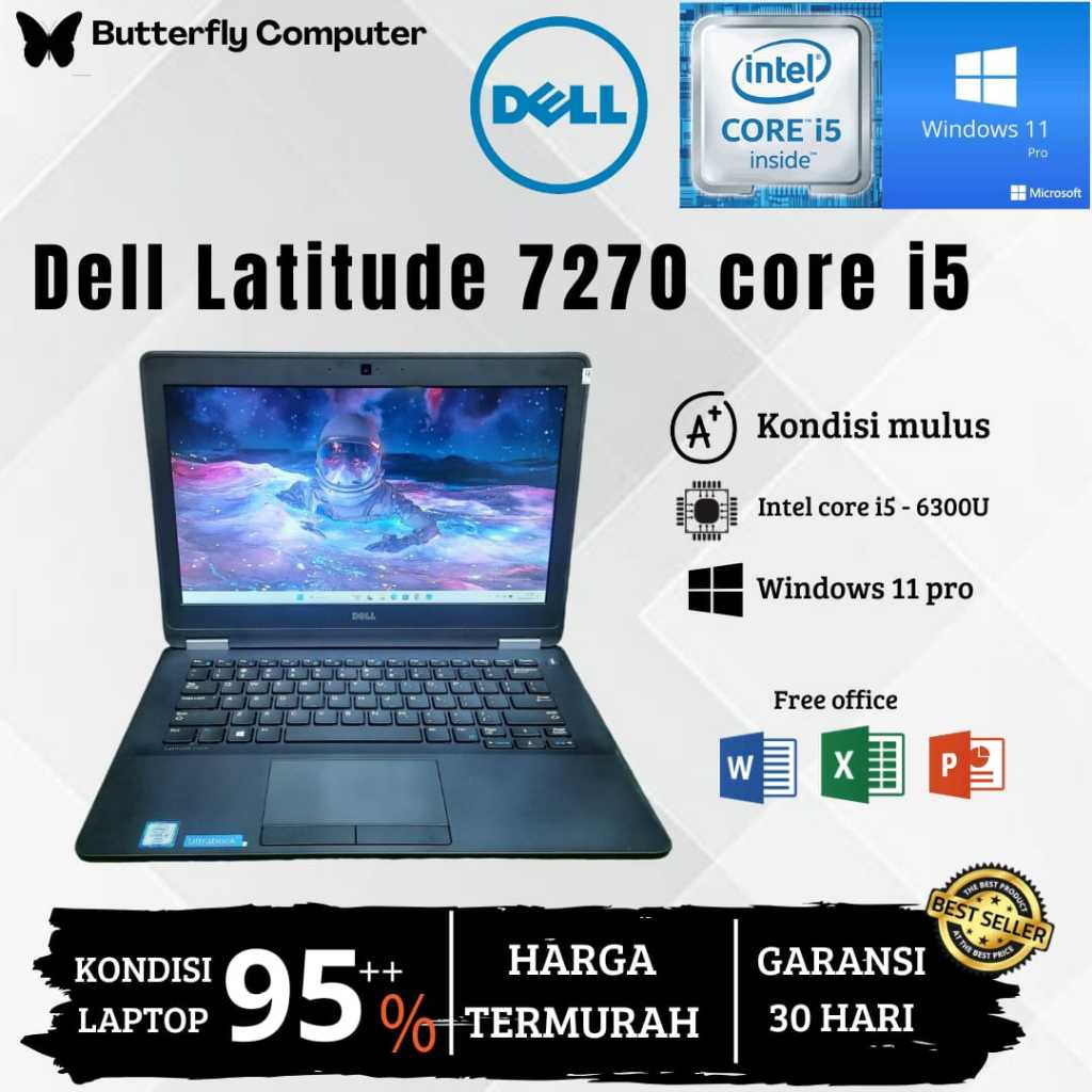 Jual Laptop Dell Latitude 7270 Core i5 Gen 6 RAM 16GB SSD 1TB - 12 inch ...
