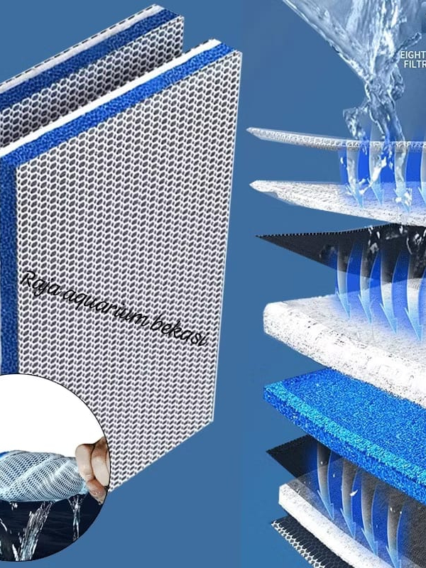 Jual 8D HoneyComb Busa Spon Filter Magic Aquarium | Shopee Indonesia