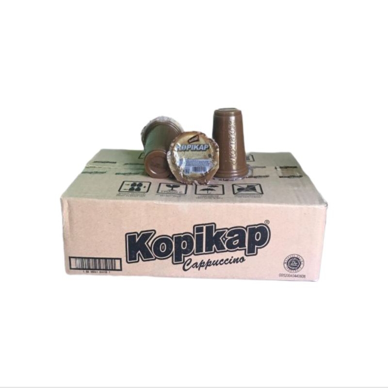 Jual Kopikap Cappuccino Cup 135ml (1 dus/24 cup) | Shopee Indonesia