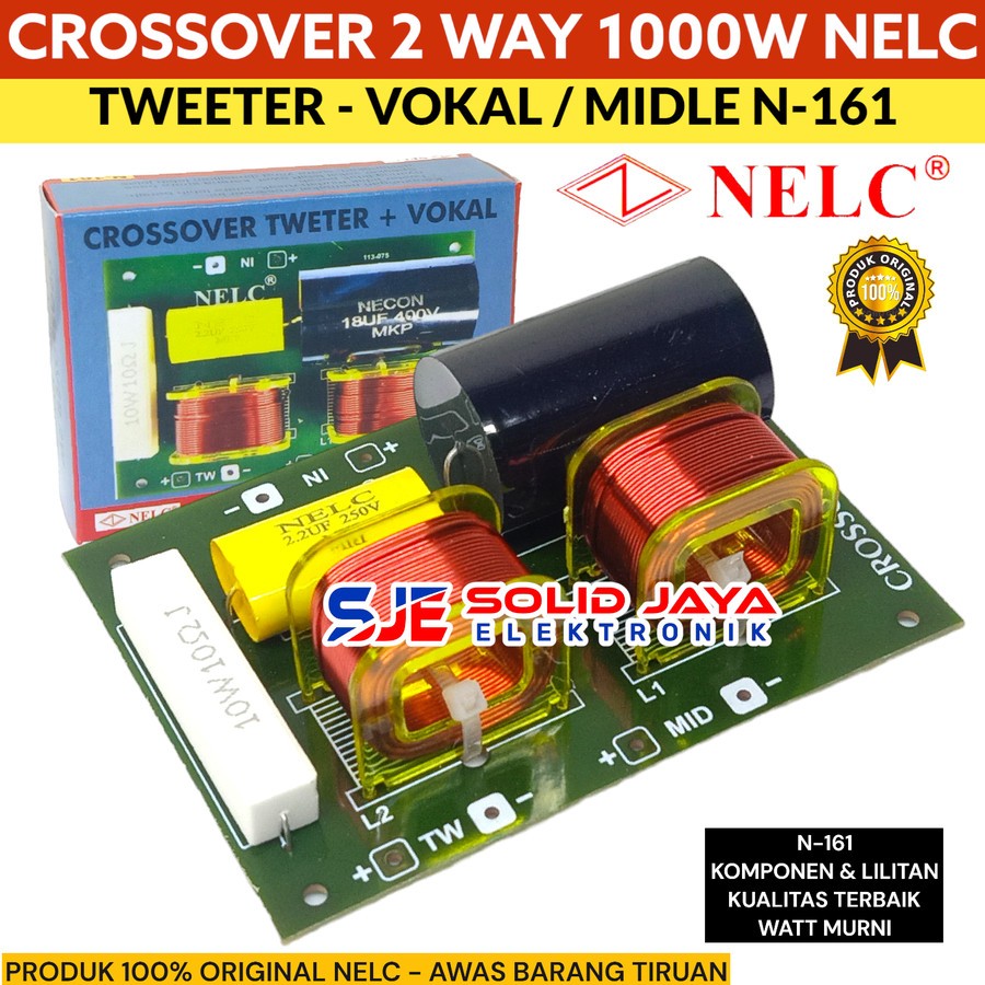 Jual KIT CROSSOVER 2 WAY TWEETER + VOKAL N-161 CROSSOVER PASIF 2 WAY ...