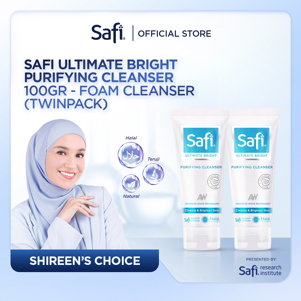 Jual TWINPACK - SAFI Ultimate Bright Purifying Cleanser 100gr | Shopee Indonesia