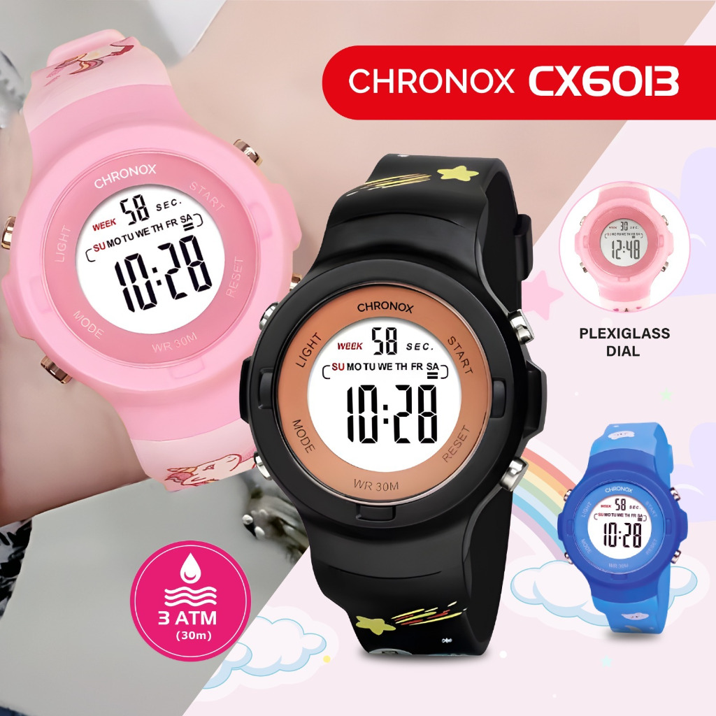 Jual Jam Tangan Anak Digital Anti Air Waterproof Sporty Fashion Chronox CX6013 [ Baca Deskripsi ...