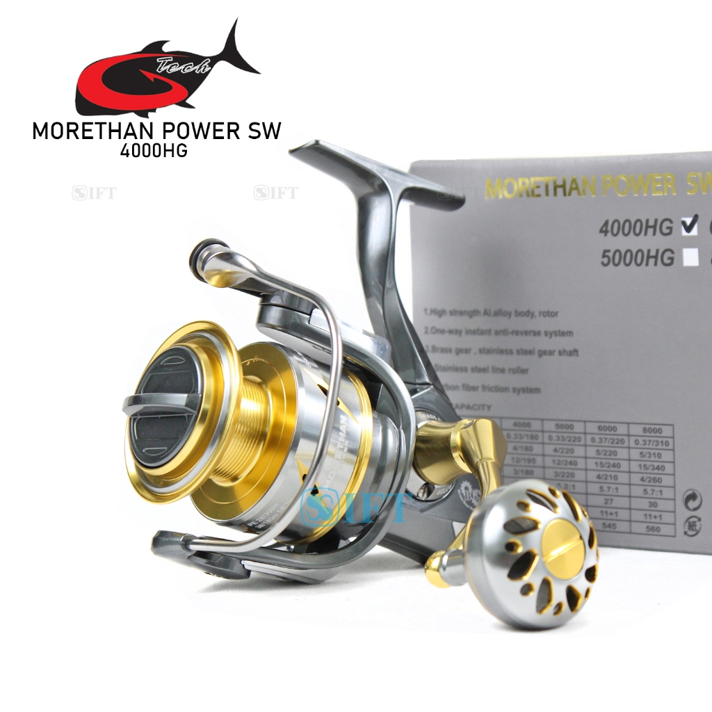 Jual Reel G-TECH MORETHAN POWER SW 4000 s/d 10000 HG PG BGS | Power ...