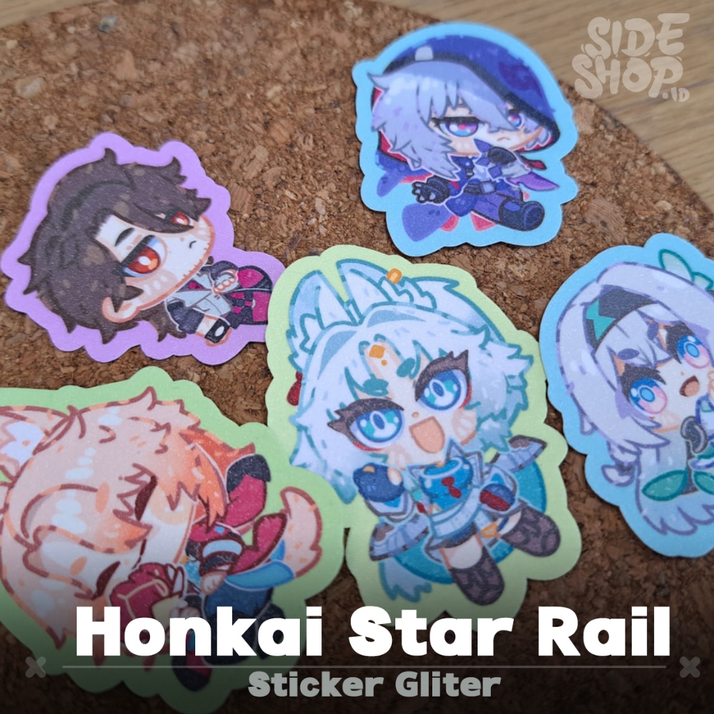 Jual Honkai Star Rail - Sticker Gliter (Firefly,Feixiao,Gallagher,Moze ...