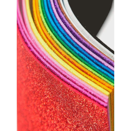 Jual Eva Foam - Glitter Iridiscent Eva Foam 20 x 30 cm 1 Pak isi 10 ...
