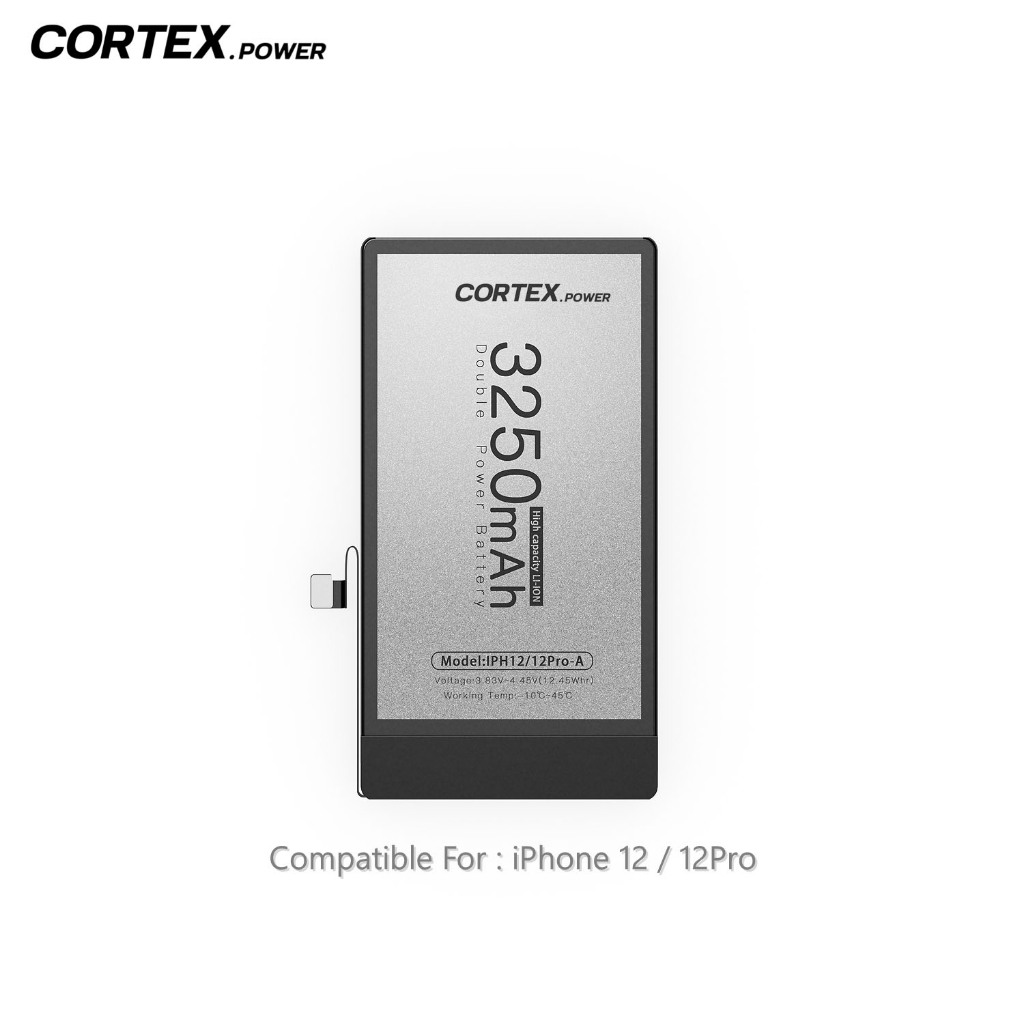 Jual Cortex Power - Baterai iPhone 12 & iPhone 12 PRO Double Power IC ...