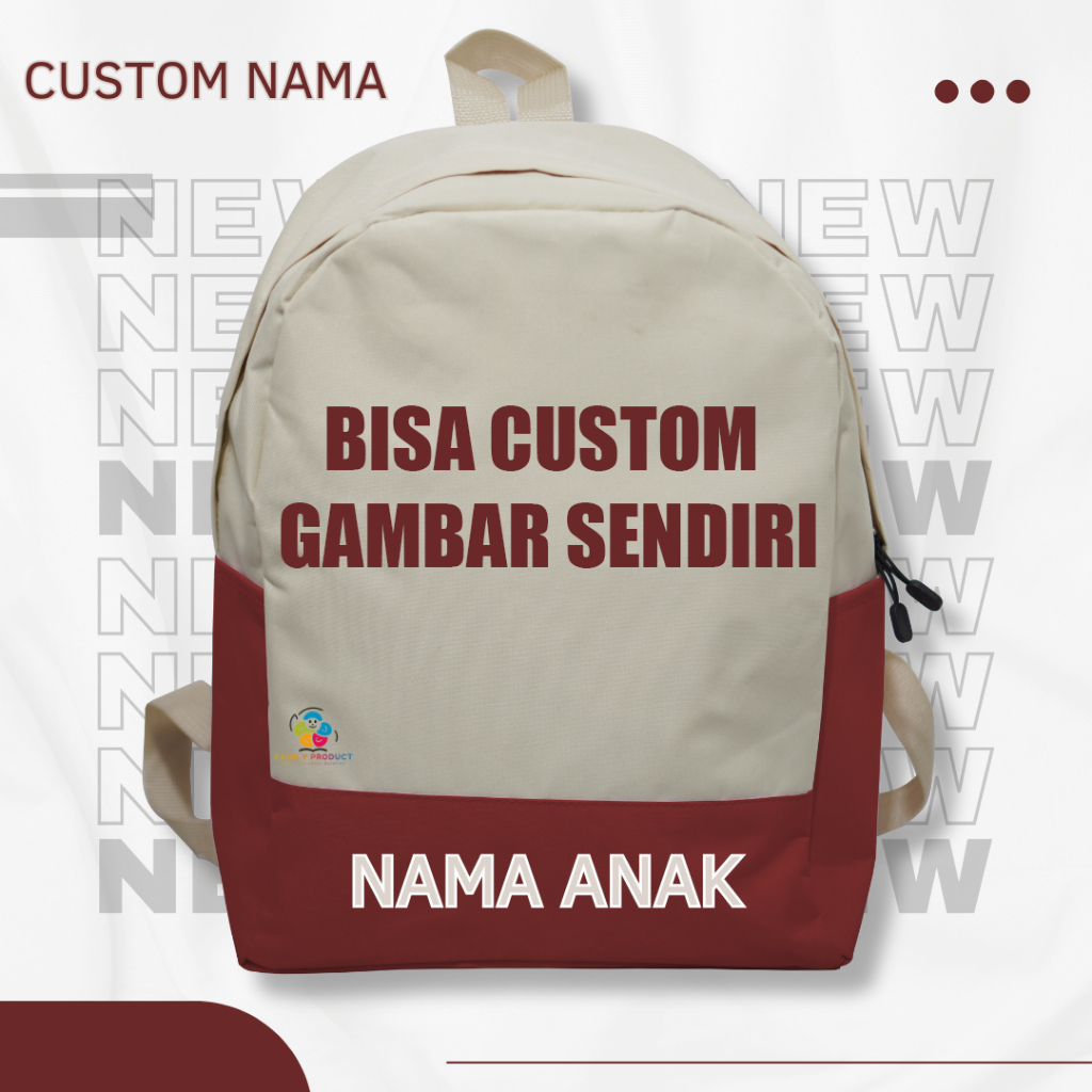 Jual Tas Ransel Backpack Anak Custom Gambar - Tas backpack Sekolah Anak ...